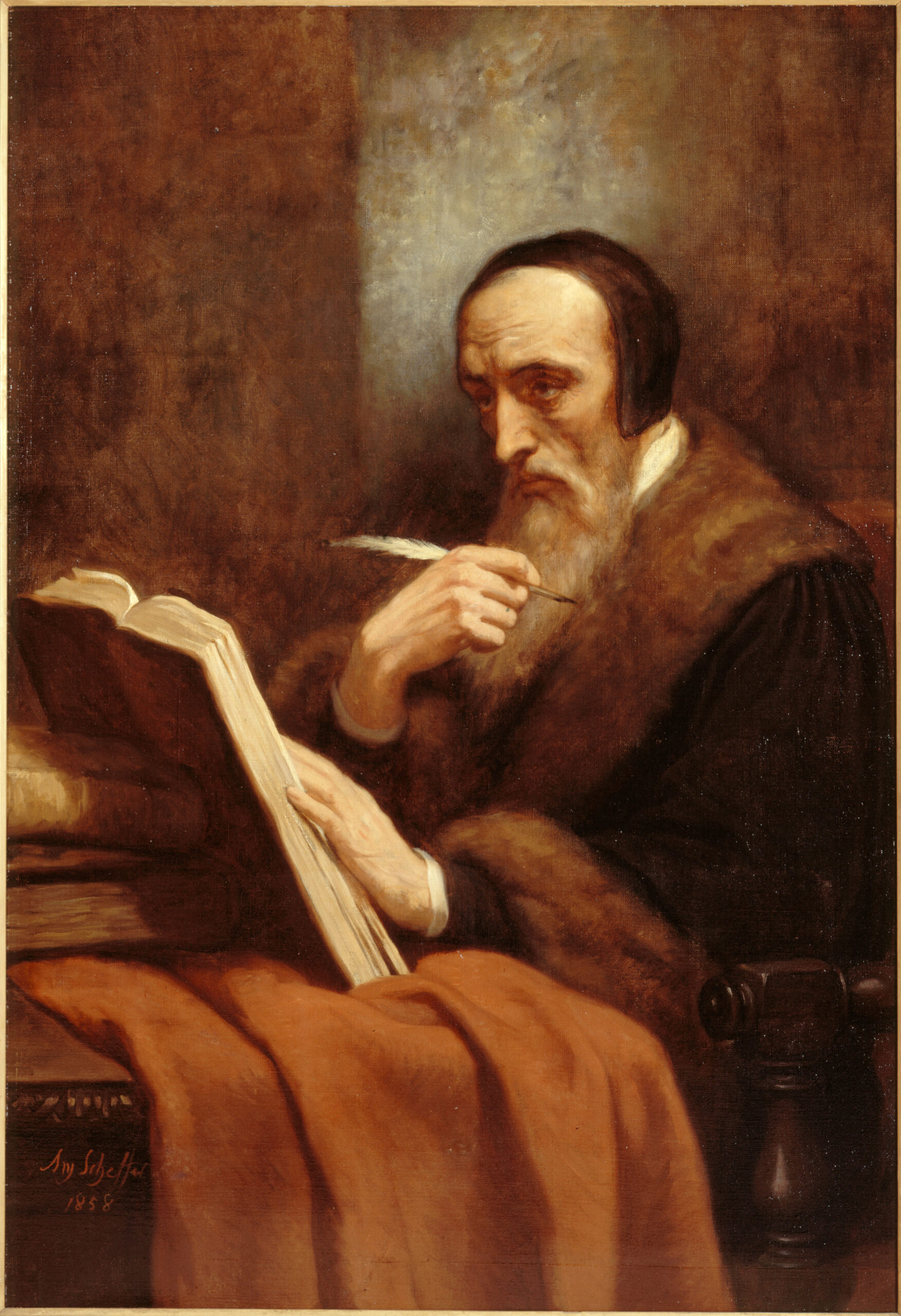 “Le portrait de Jean Calvin par Ary Scheffer” – Ville de Noyon